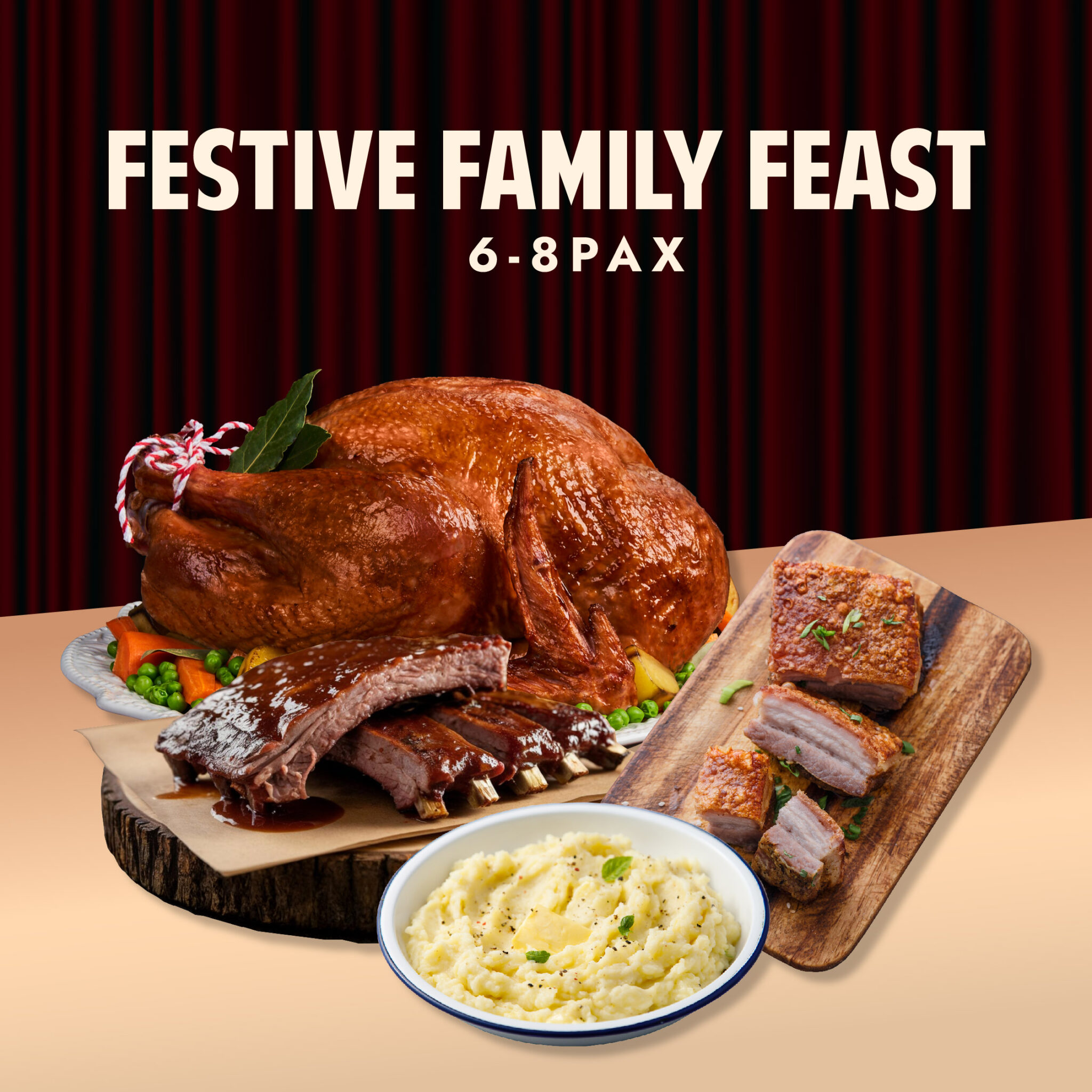 Festive Family Feast (6 to 8 Pax) - Turkey Delivery Singapore | Roast ...